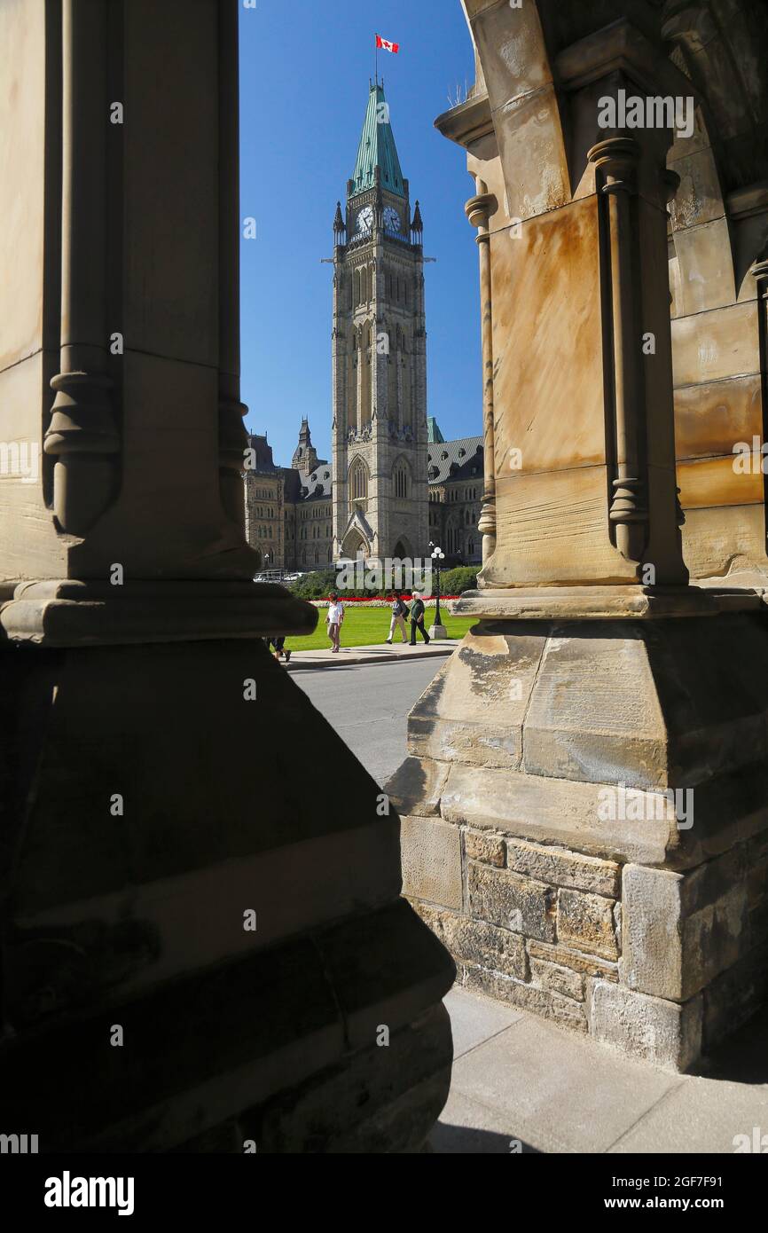 The Peace Tower, Parliament Hill, Ottawa, Province of Ontario, Canada ...