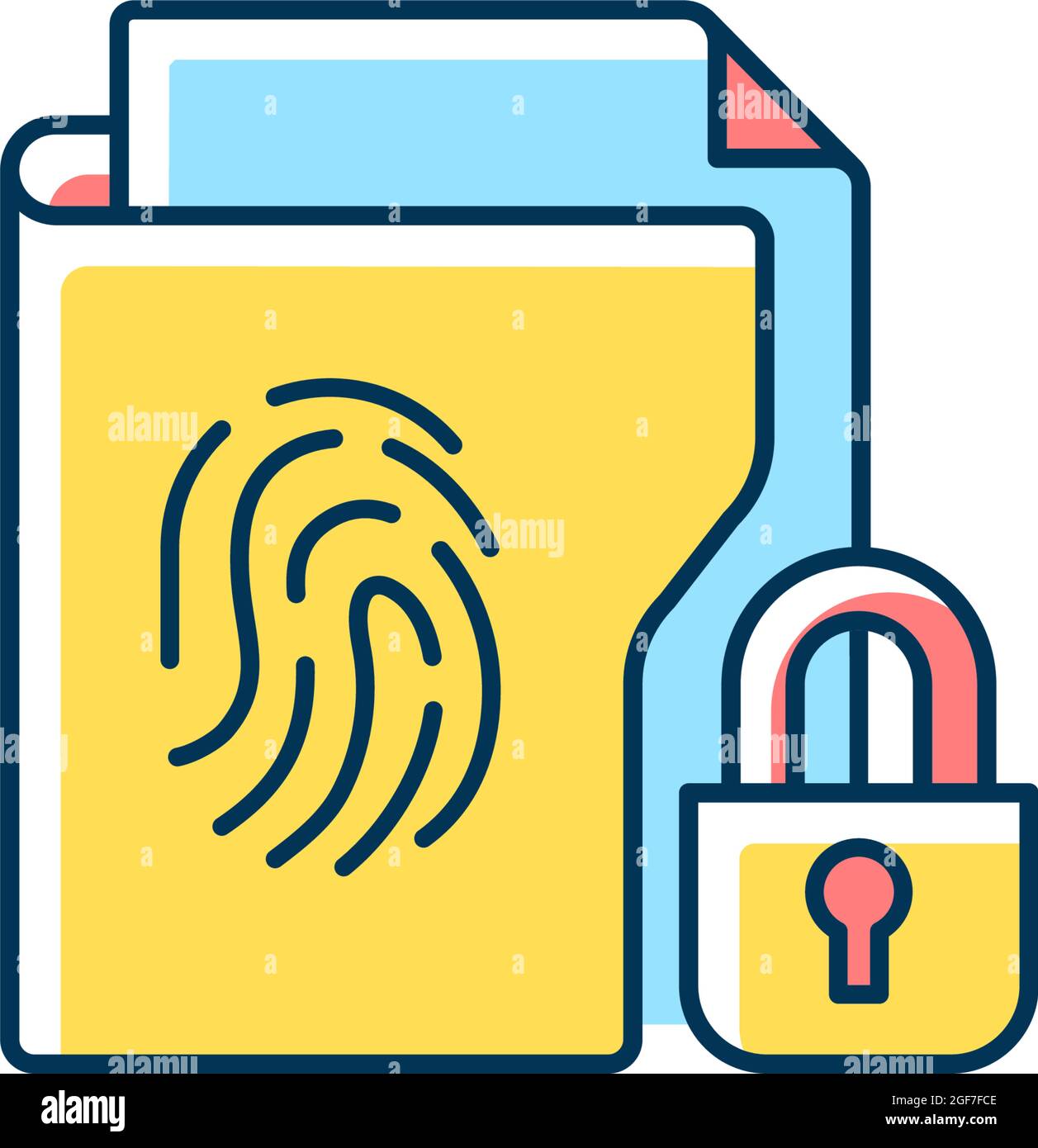 Sensitive information protection RGB color icon Stock Vector Image ... Sensitive information protection RGB color icon Stock Vector Image ...