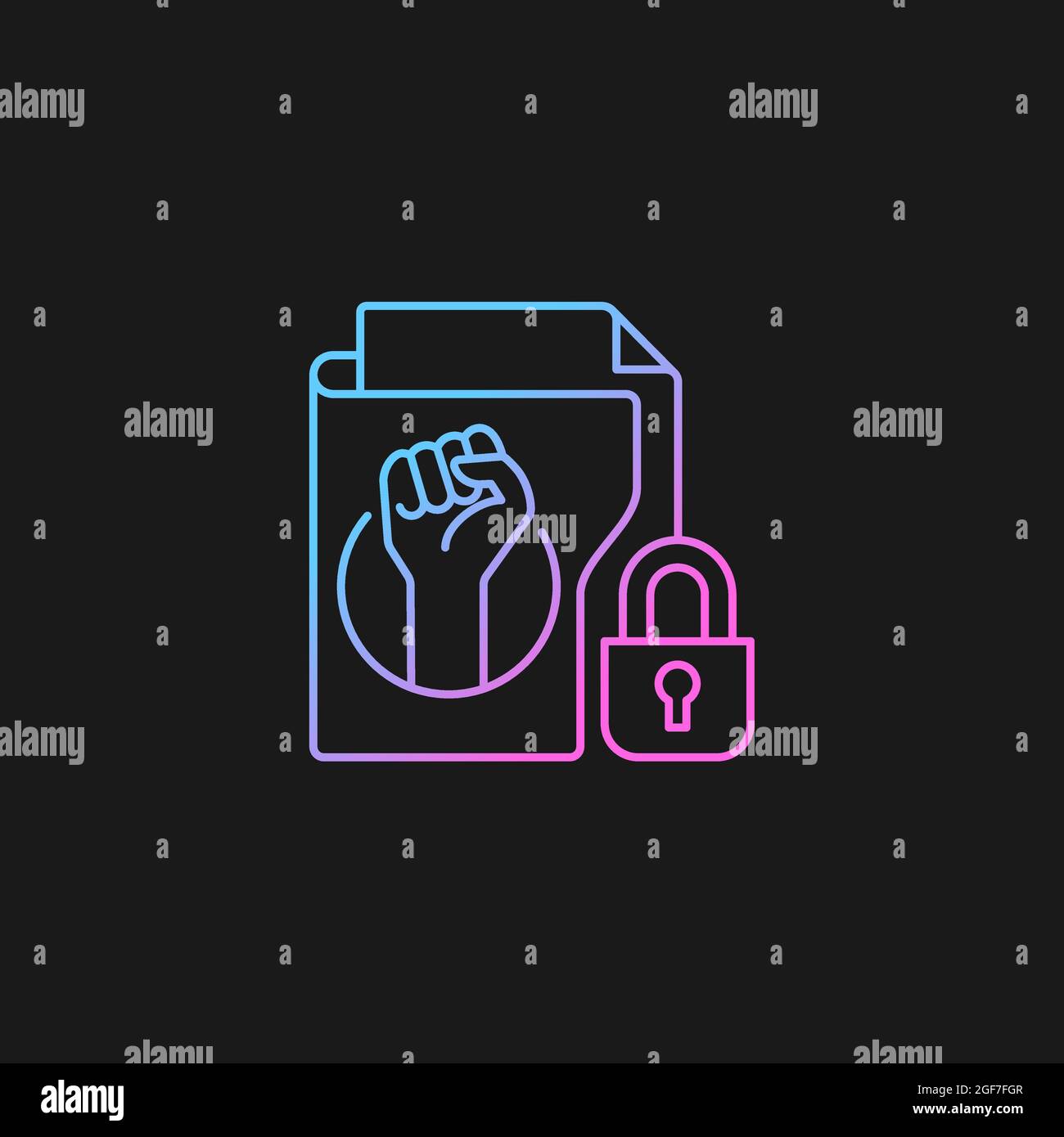 Trade union membership gradient vector icon for dark theme Stock Vector ...
