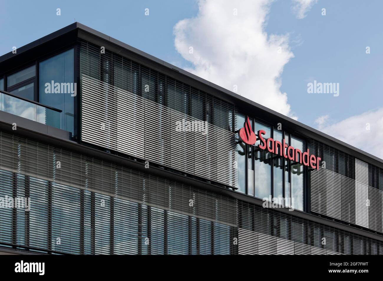 Santander bank corporate logo hi-res stock photography and images - Alamy