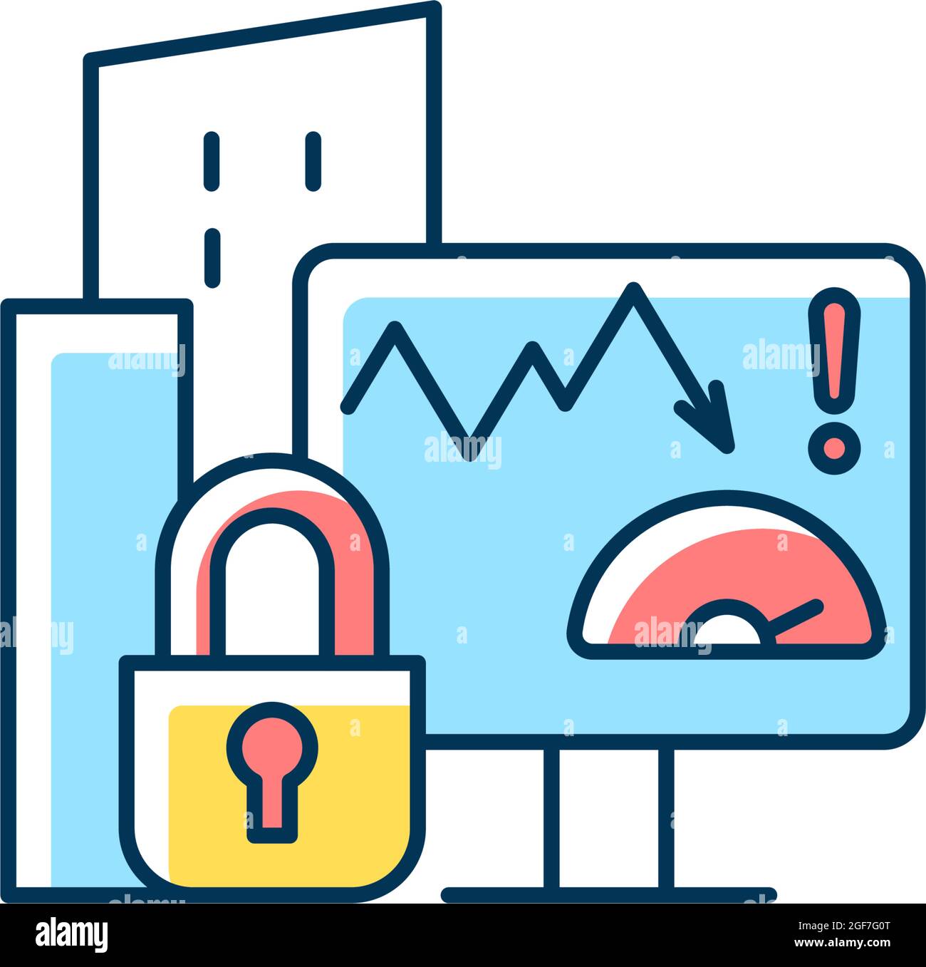 Company risk scoring privacy RGB color icon Stock Vector Image & Art ...