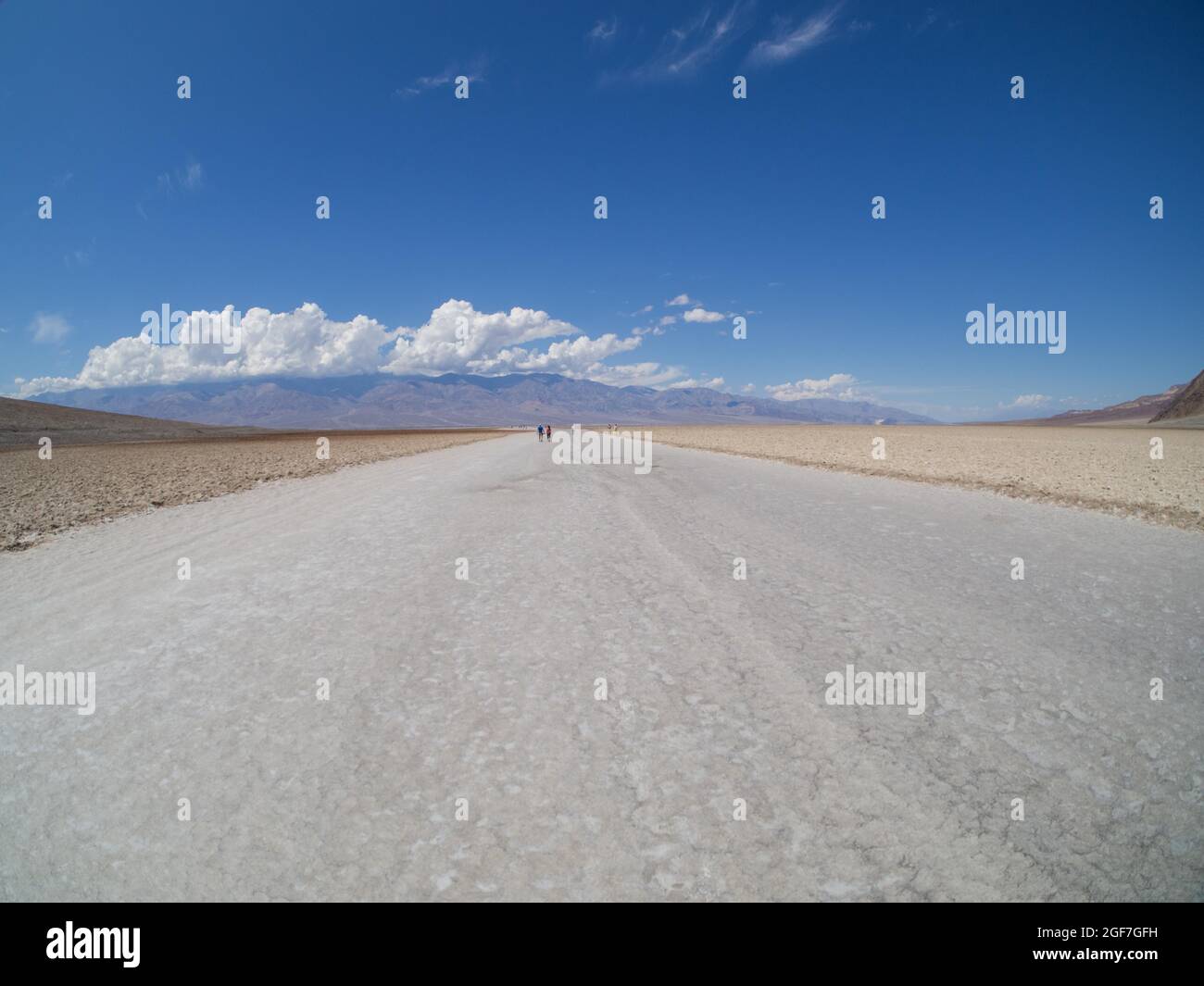 Salt crust in Badwater Basin, salt flats in Death Valley, lowest point ...