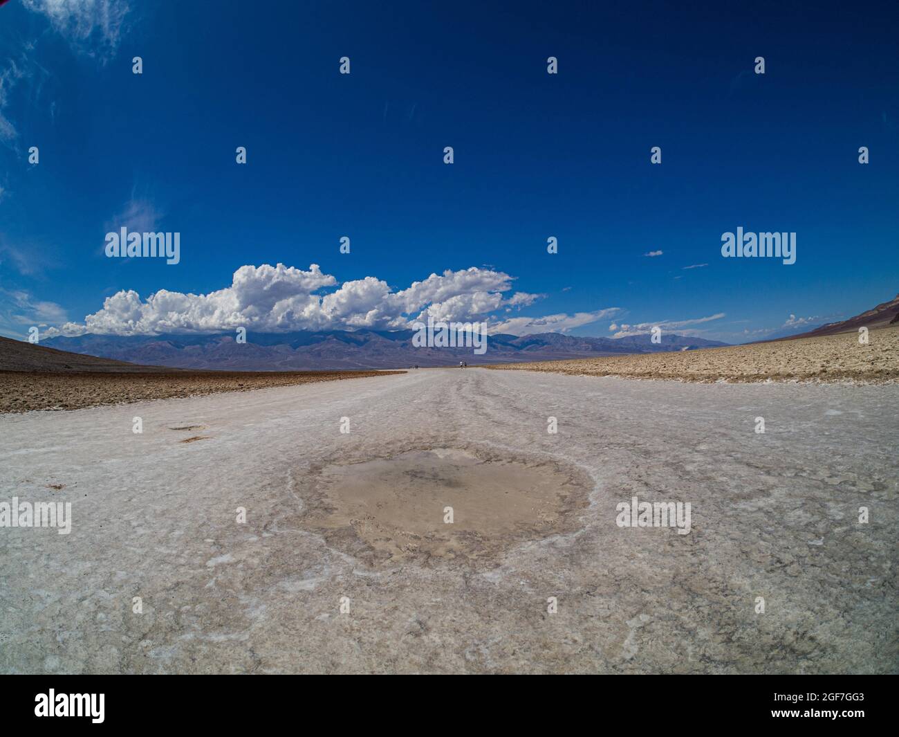 Salt crust in Badwater Basin, salt flats in Death Valley, lowest point ...