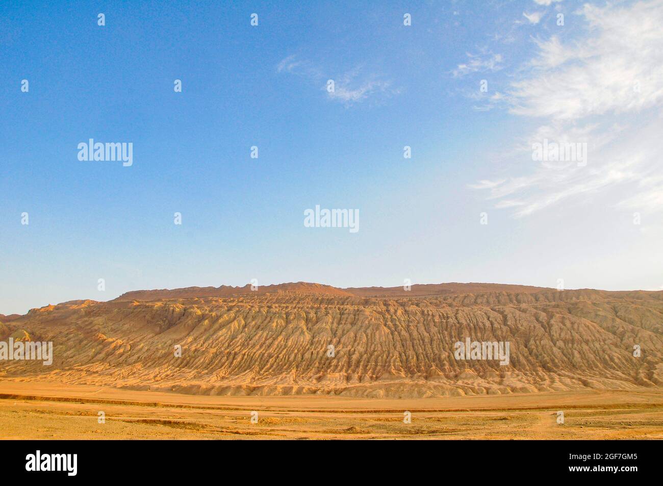 Flaming Mountains in Xinjiang province China Stock Photo - Alamy