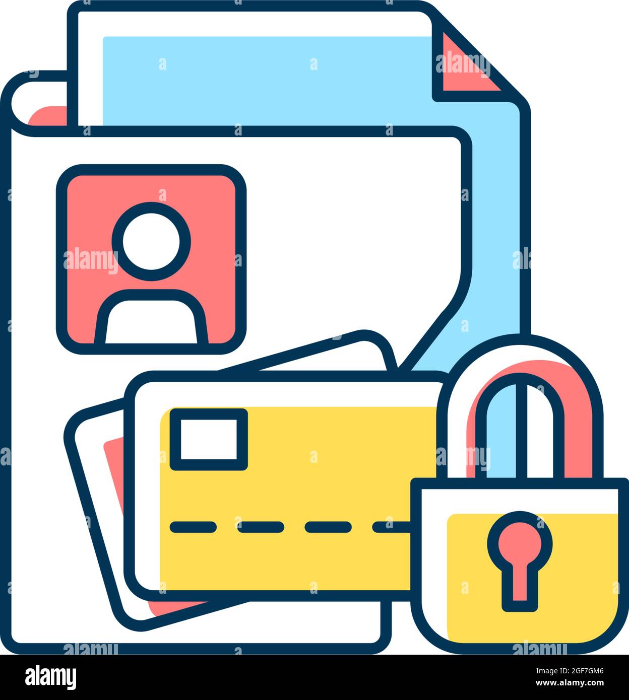 Nonpublic personal information RGB color icon Stock Vector Image & Art ...