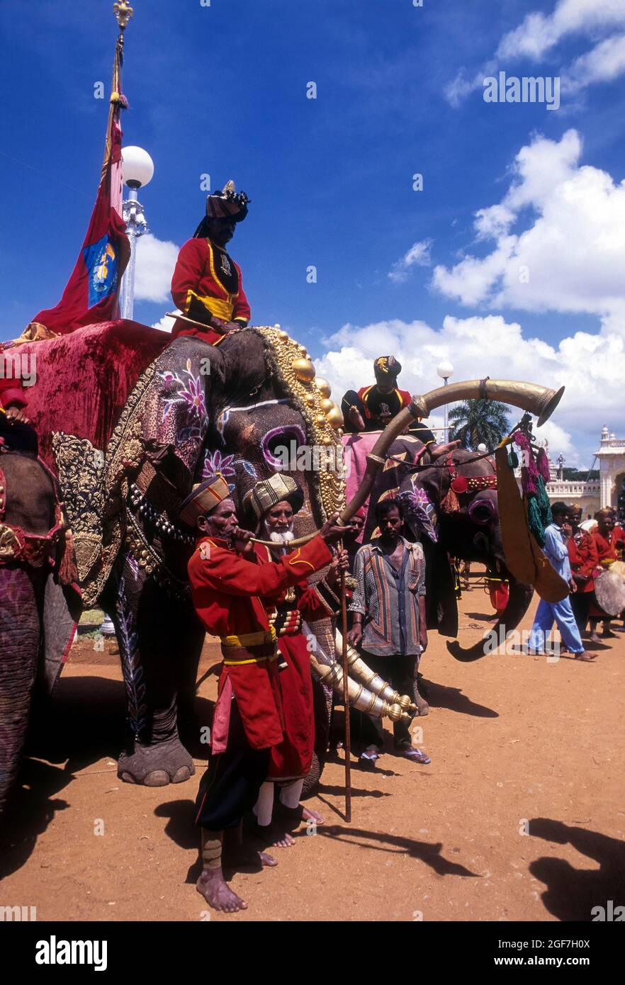 Dussera procession during Navarathri festival at Mysuru, Mysore ...