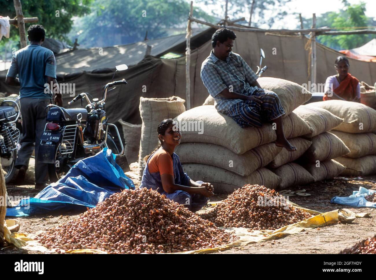 Weekly market at Perundurai near Erode in Tamil Nadu, India Stock Photo ...