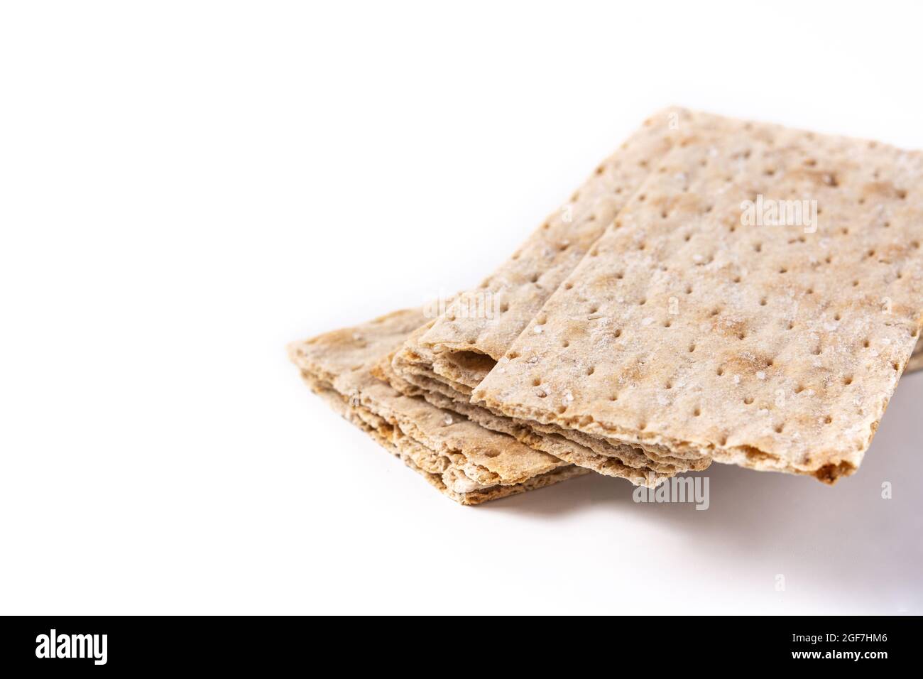 Traditional matzah bread isolated on white background Stock Photo - Alamy