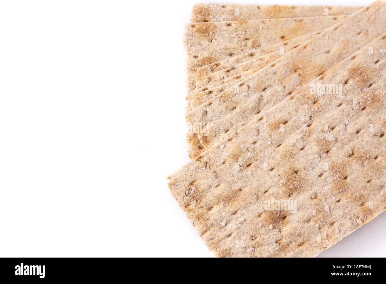 Traditional matzah bread isolated on white background Stock Photo - Alamy
