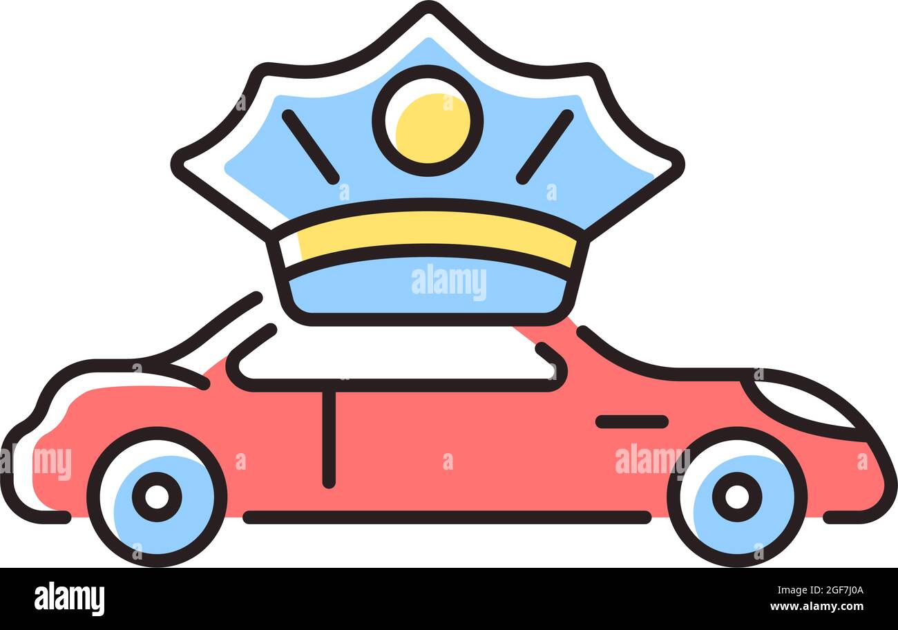 Chauffeur hire RGB color icon Stock Vector Image & Art - Alamy