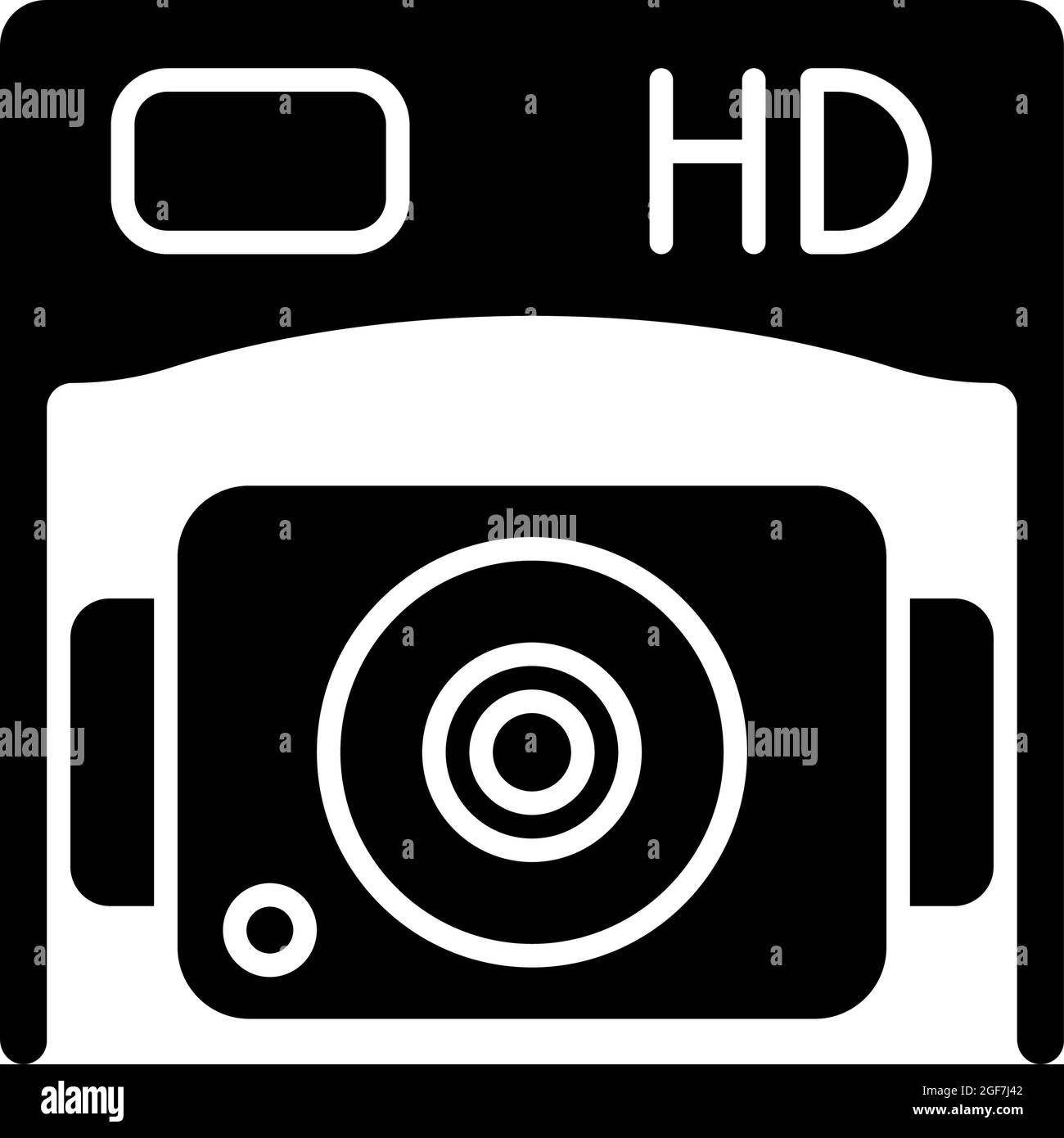 HD bottom camera black glyph manual label icon Stock Vector Image & Art ...