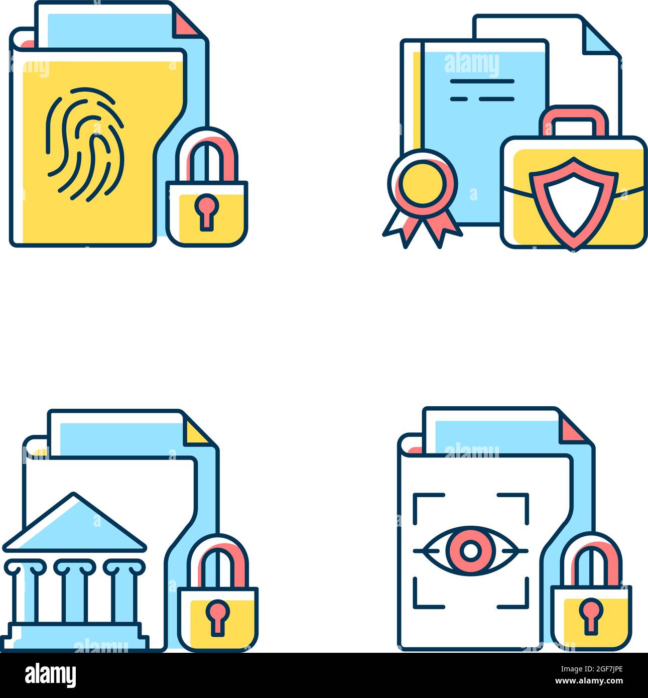 Personal sensitive data RGB color icons set Stock Vector Image & Art ... Personal sensitive data RGB color icons set Stock Vector Image & Art ...