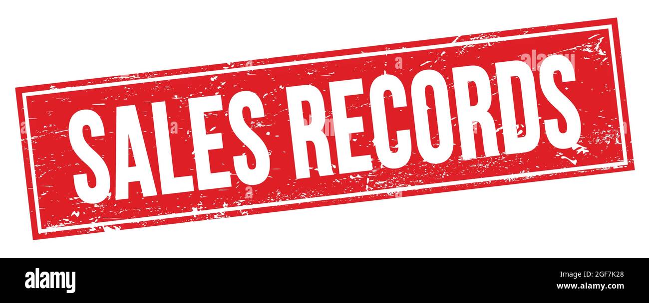 Sales records stamp hi-res stock photography and images - Alamy
