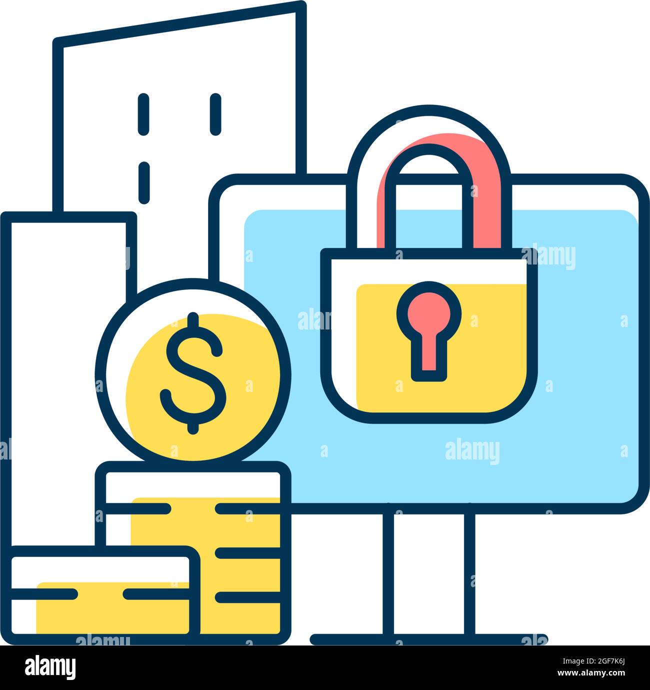 Material nonpublic information RGB color icon Stock Vector Image & Art ...