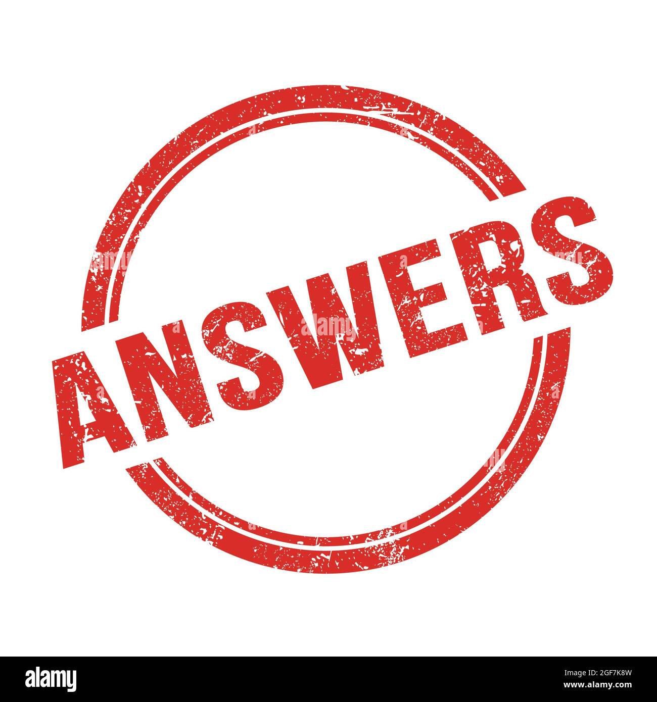 Answers stamp Cut Out Stock Images & Pictures - Alamy