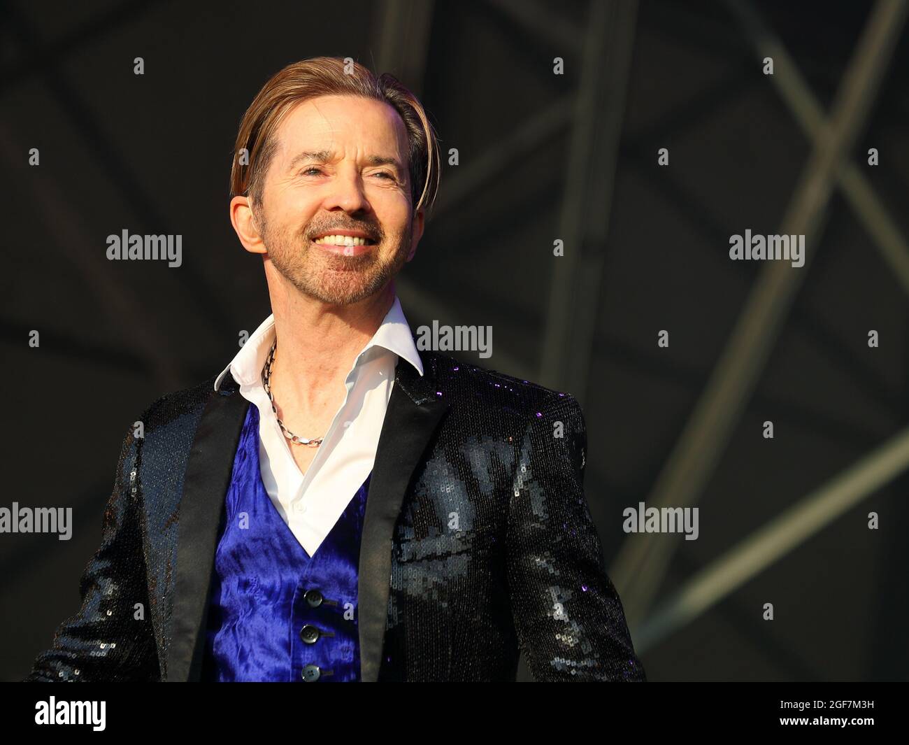 Limahl performed live on stage at the Rewind South 80s Music Festival ...