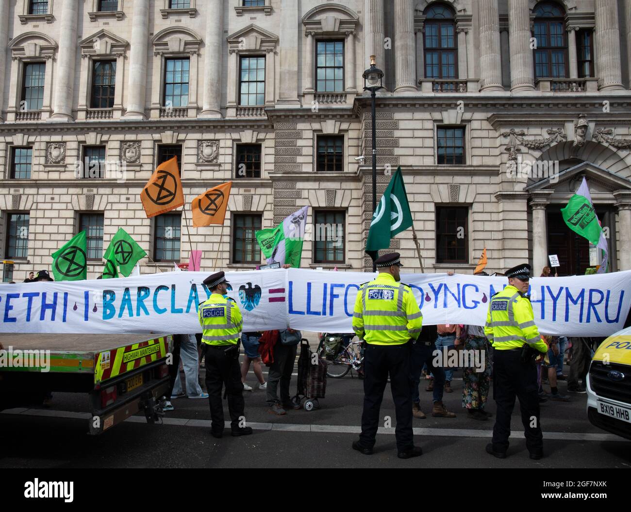 Welsh placard hi-res stock photography and images - Alamy
