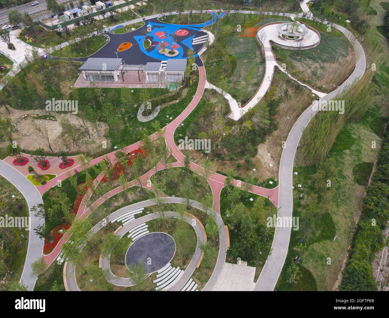 The official opening of the high-speed rail city park located in ...