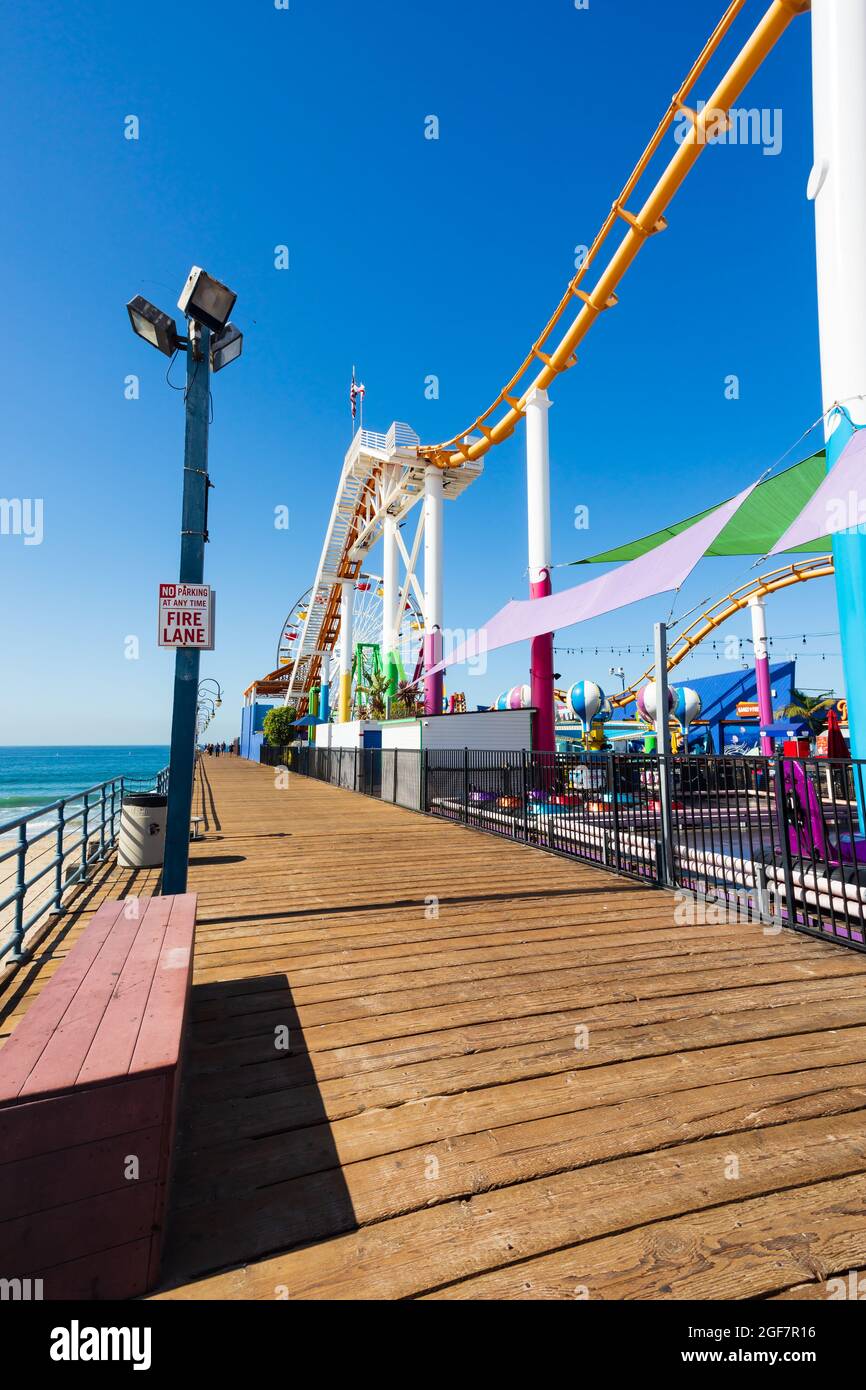Pacific Park amusement Santa Monica pier, Santa Monica, Los Angeles ...
