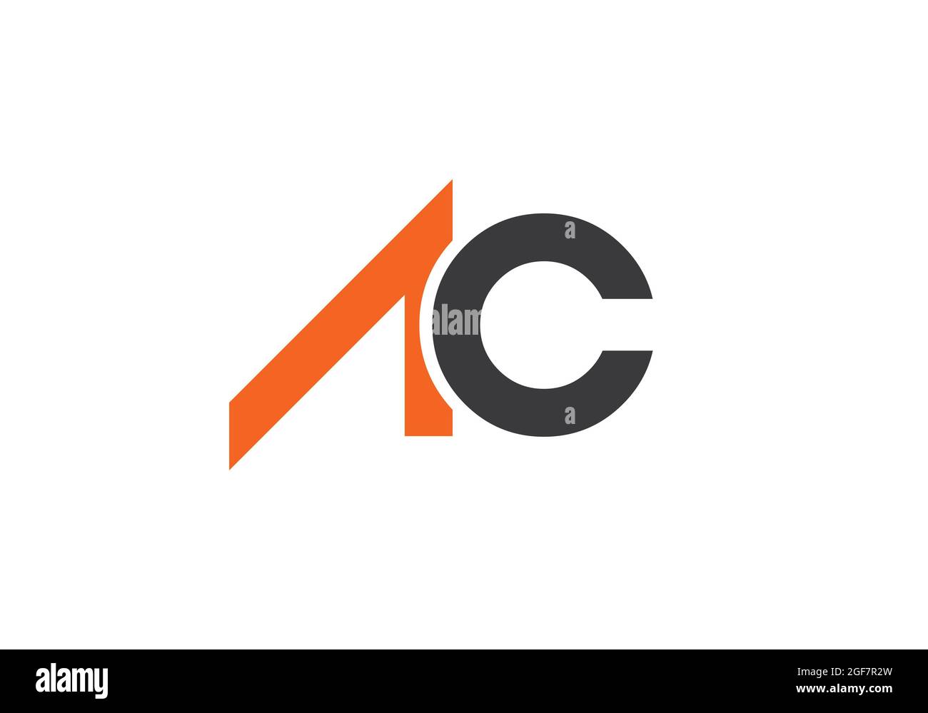 AC logo letter design vector image Stock Photo - Alamy