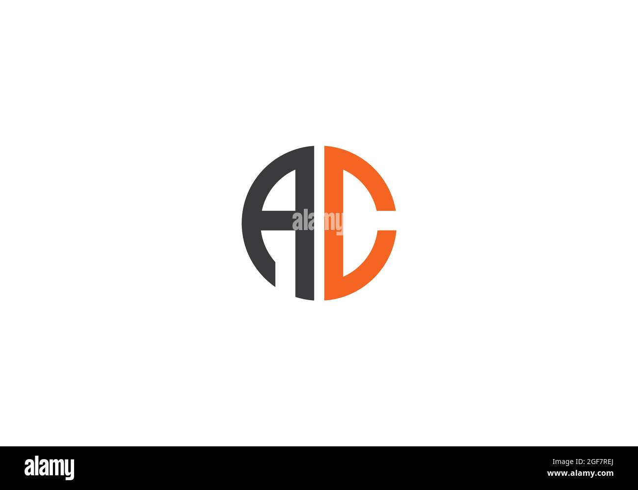 Letter vector logo monogram hi-res stock photography and images - Alamy