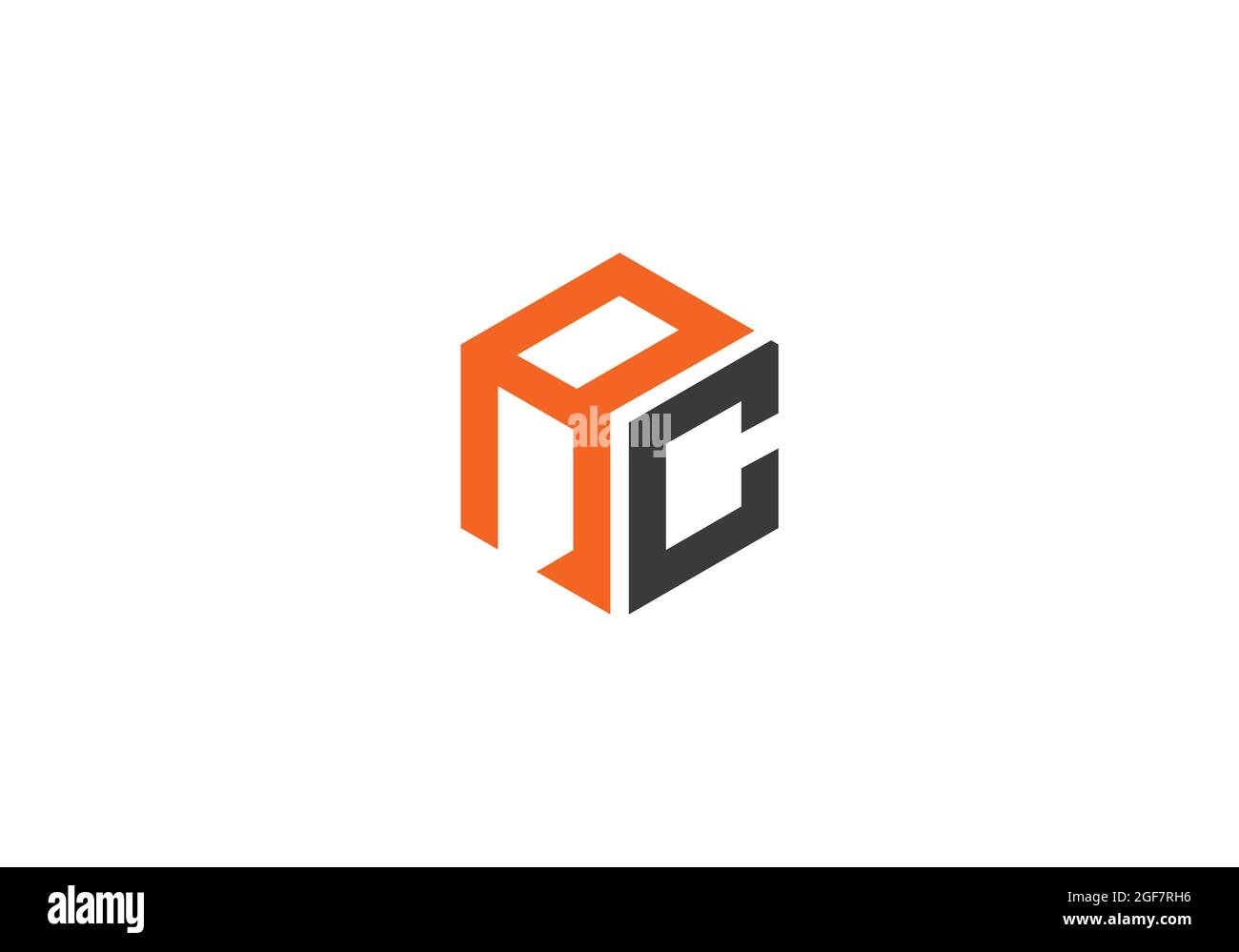 AC logo letter design vector image Stock Photo - Alamy