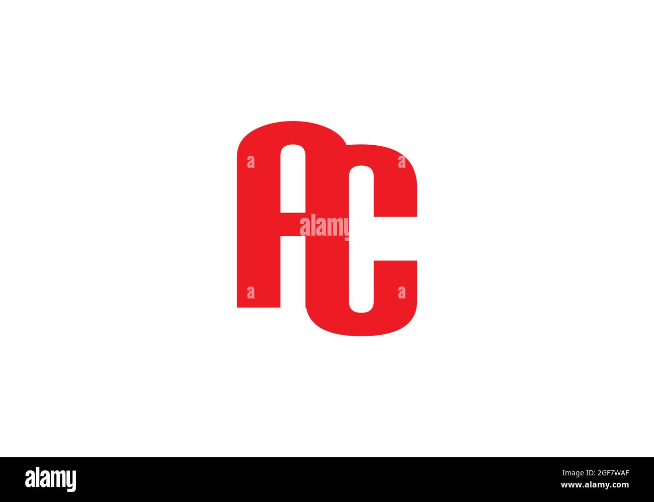AC logo letter design vector image Stock Photo - Alamy