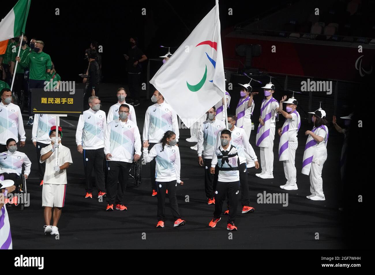 24 August 2021, Japan, Tokio: Paralympics: Opening Ceremony at the ...