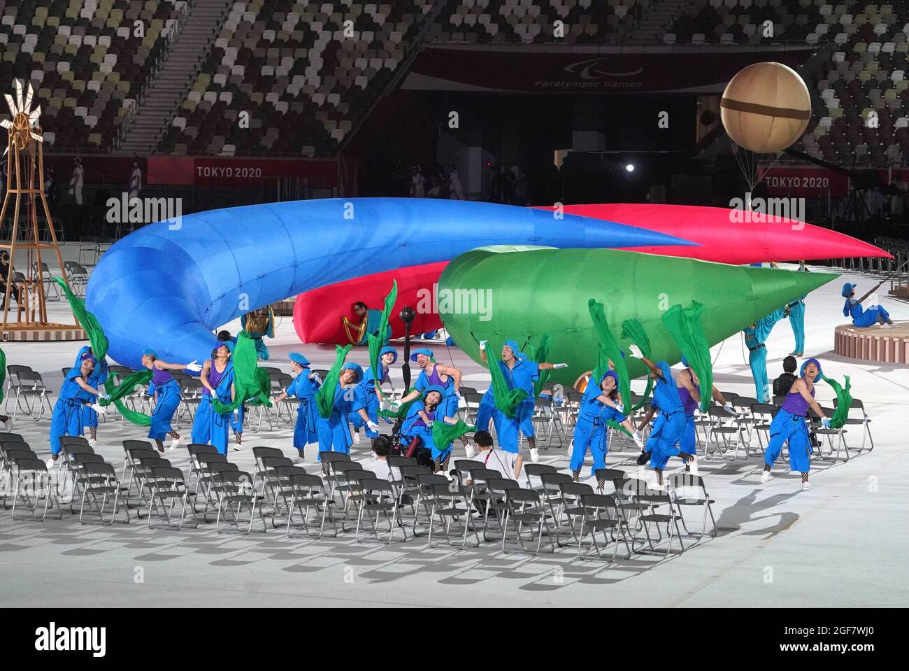 24 August 2021, Japan, Tokio: Paralympics: Opening Ceremony at the ...