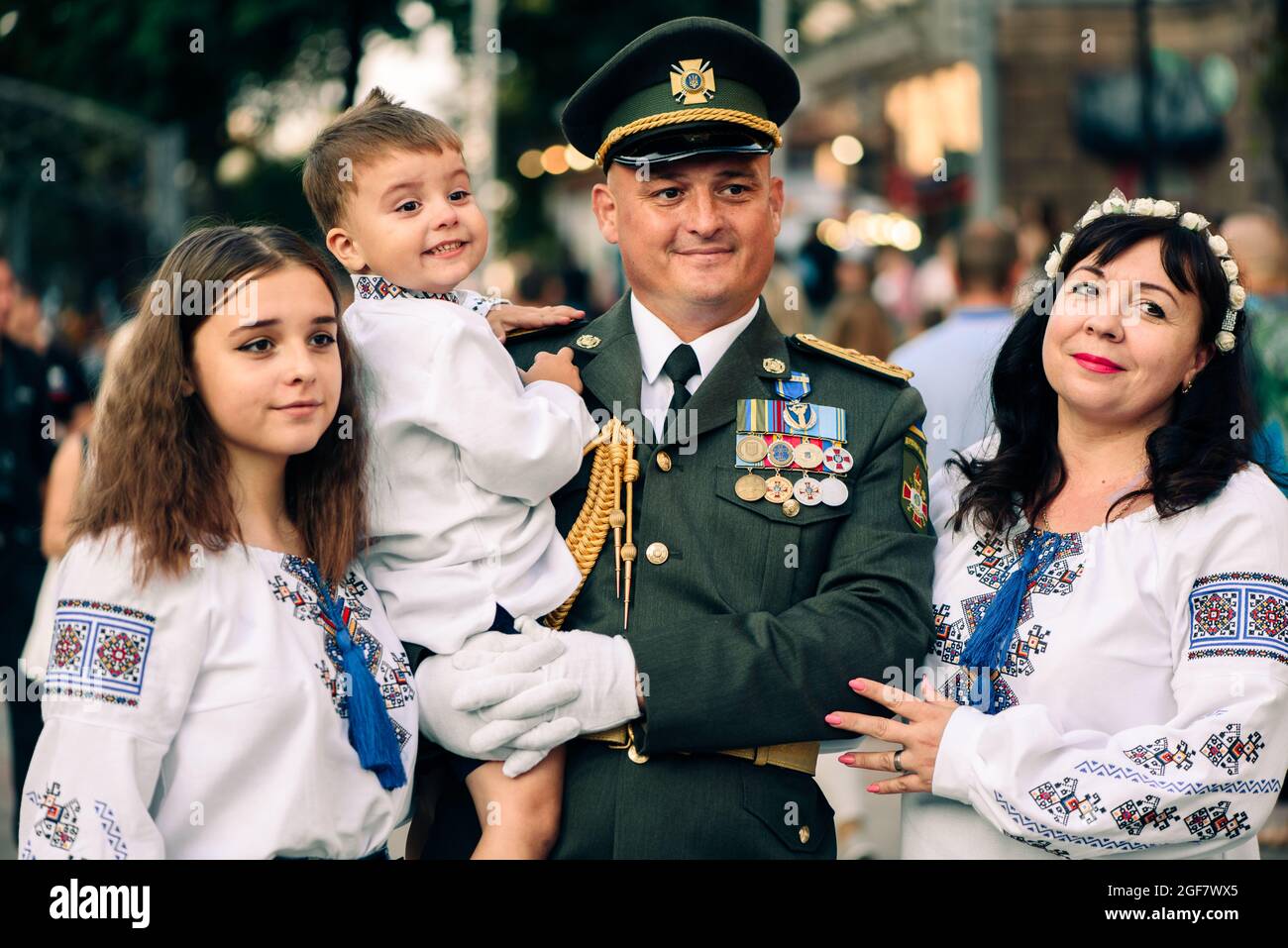 Kyiv, Ukraine - August 22, 2021: Rehearsal of military parade of 30 ...