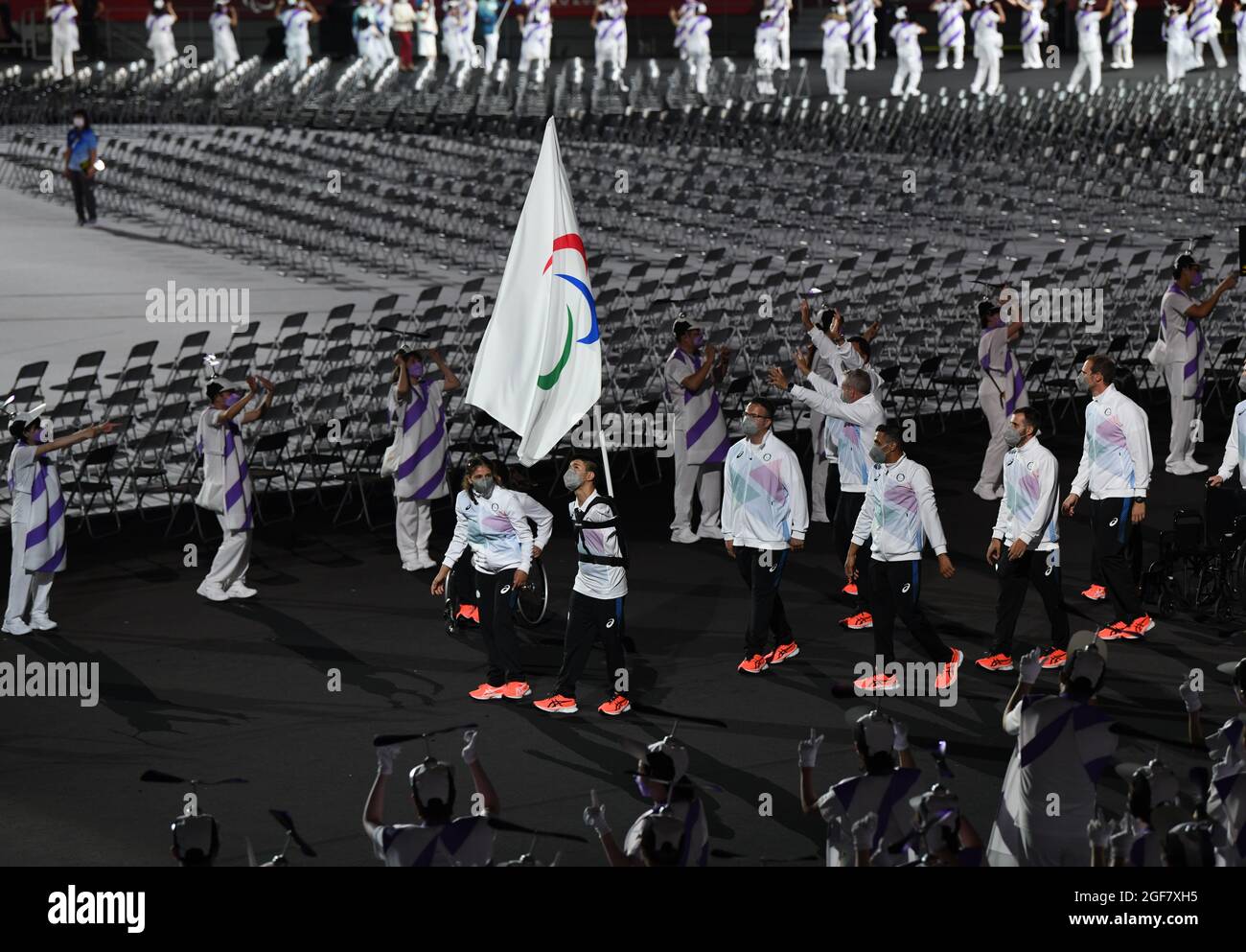Tokyo, Japan. 24th Aug, 2021. The Paralympic Delegation of Refugee ...
