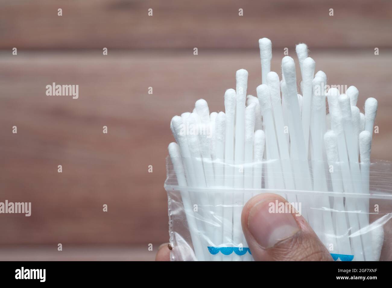 ear cotton bar in a plastic packet Stock Photo - Alamy