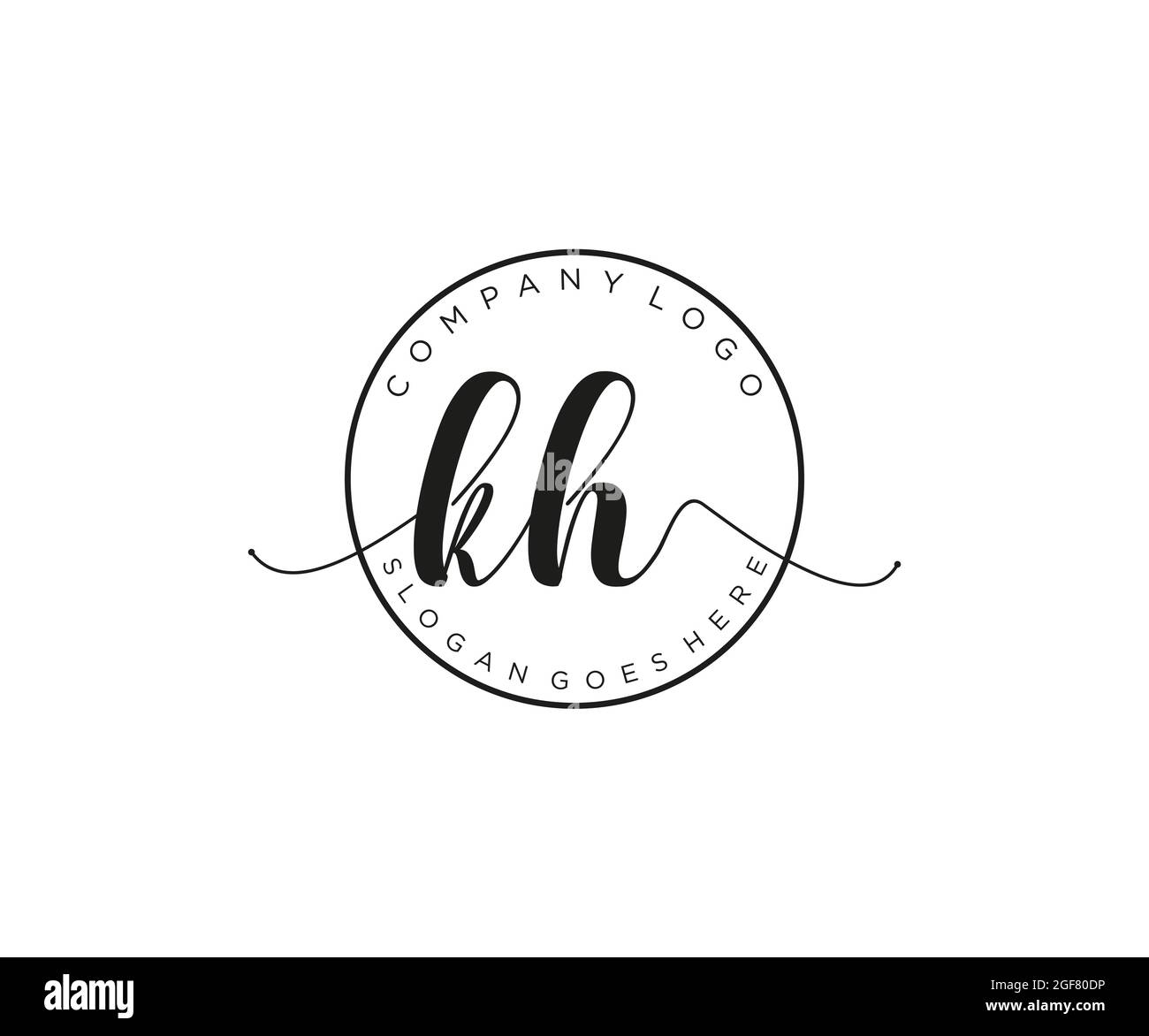 Kh signature Stock Vector Images - Alamy