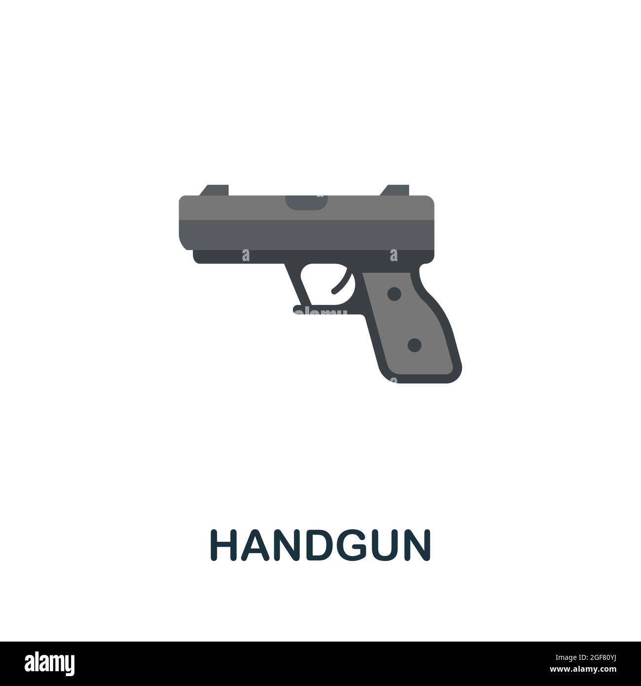 Handgun logo hi-res stock photography and images - Alamy