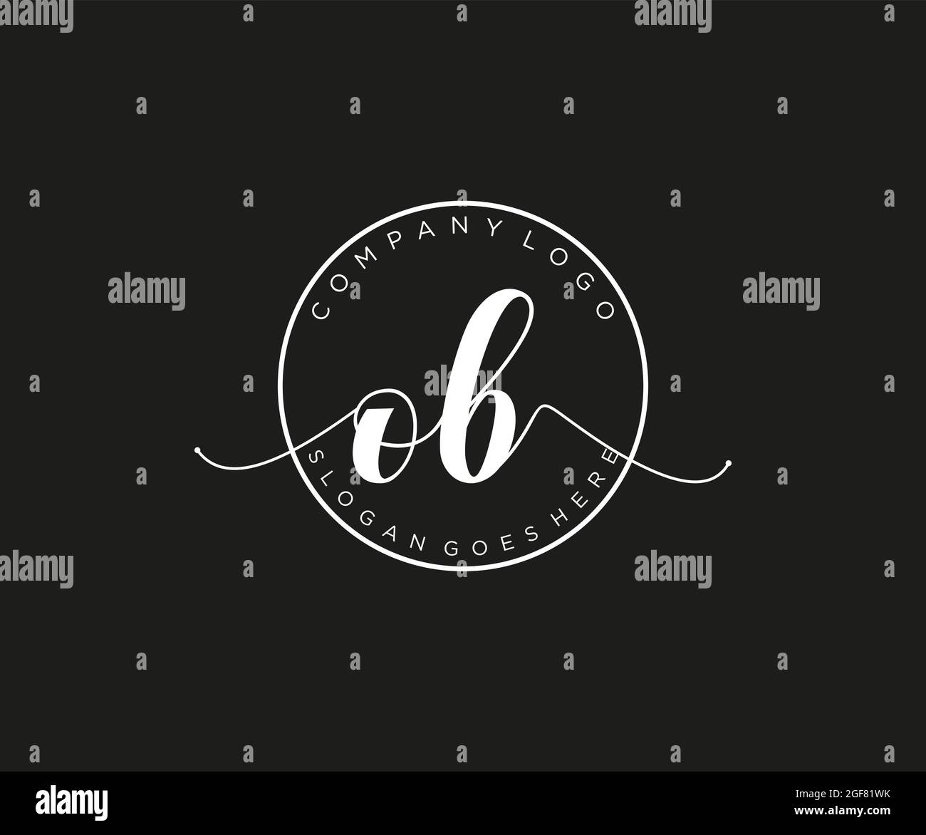 Ob minimal logo hi-res stock photography and images - Alamy