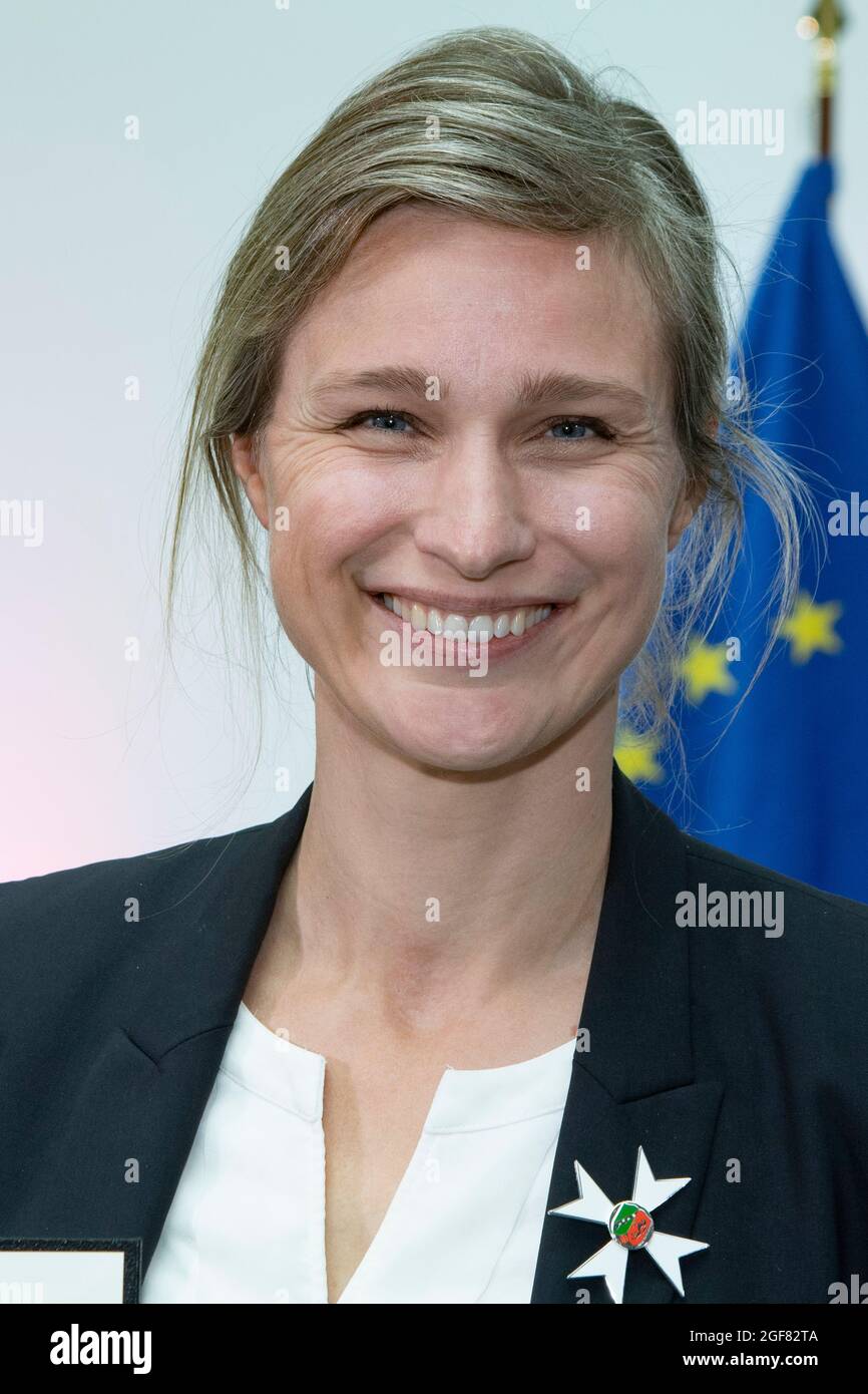 Prize winner Britta Heidemann, Cologne Prime Minister Armin Laschet ...