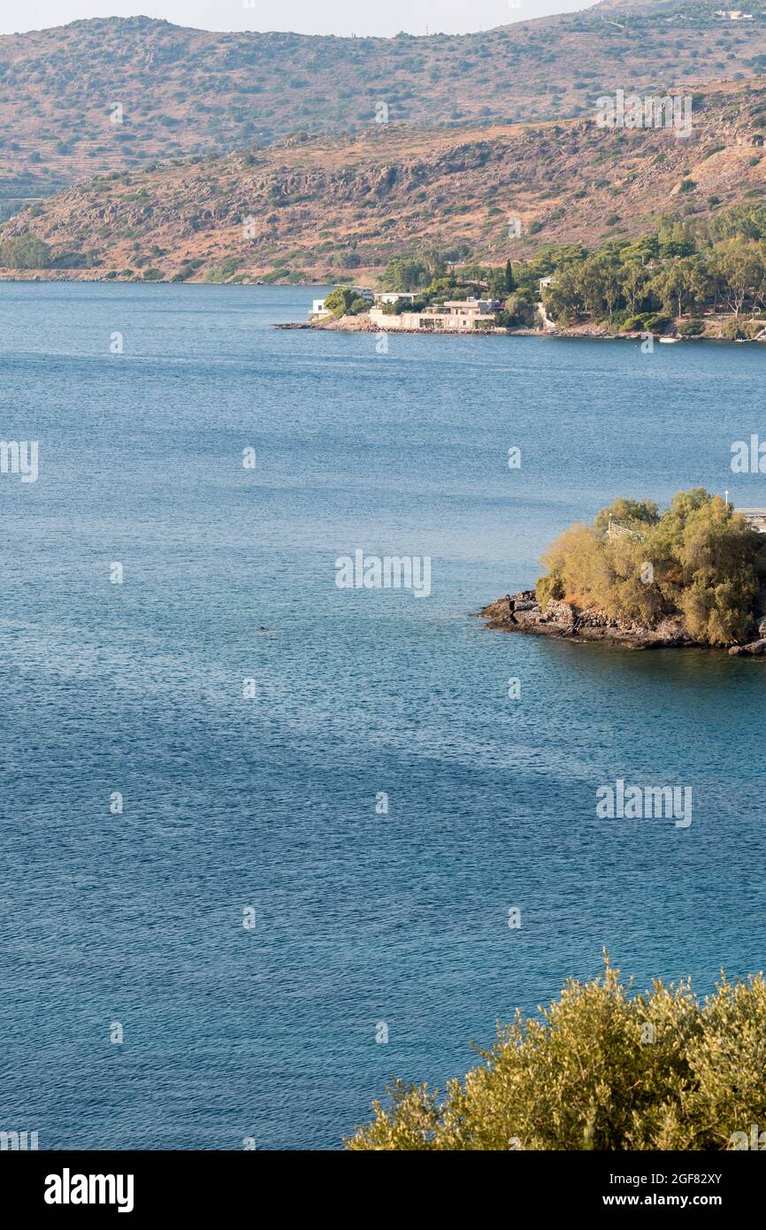 transparent sea on a boat trip in Egina Greece Stock Photo - Alamy