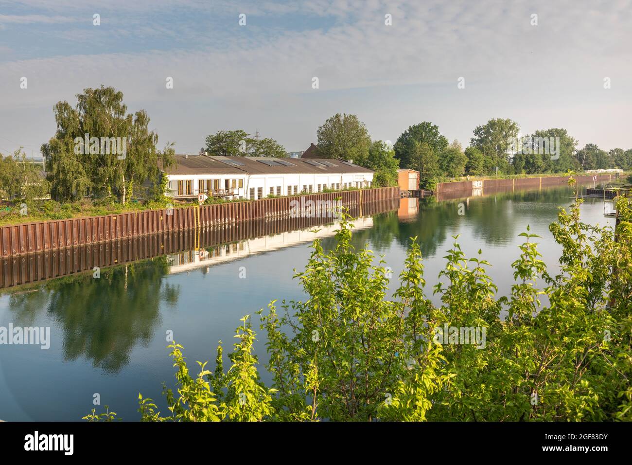 Dortmund river harbor Stock Photo - Alamy