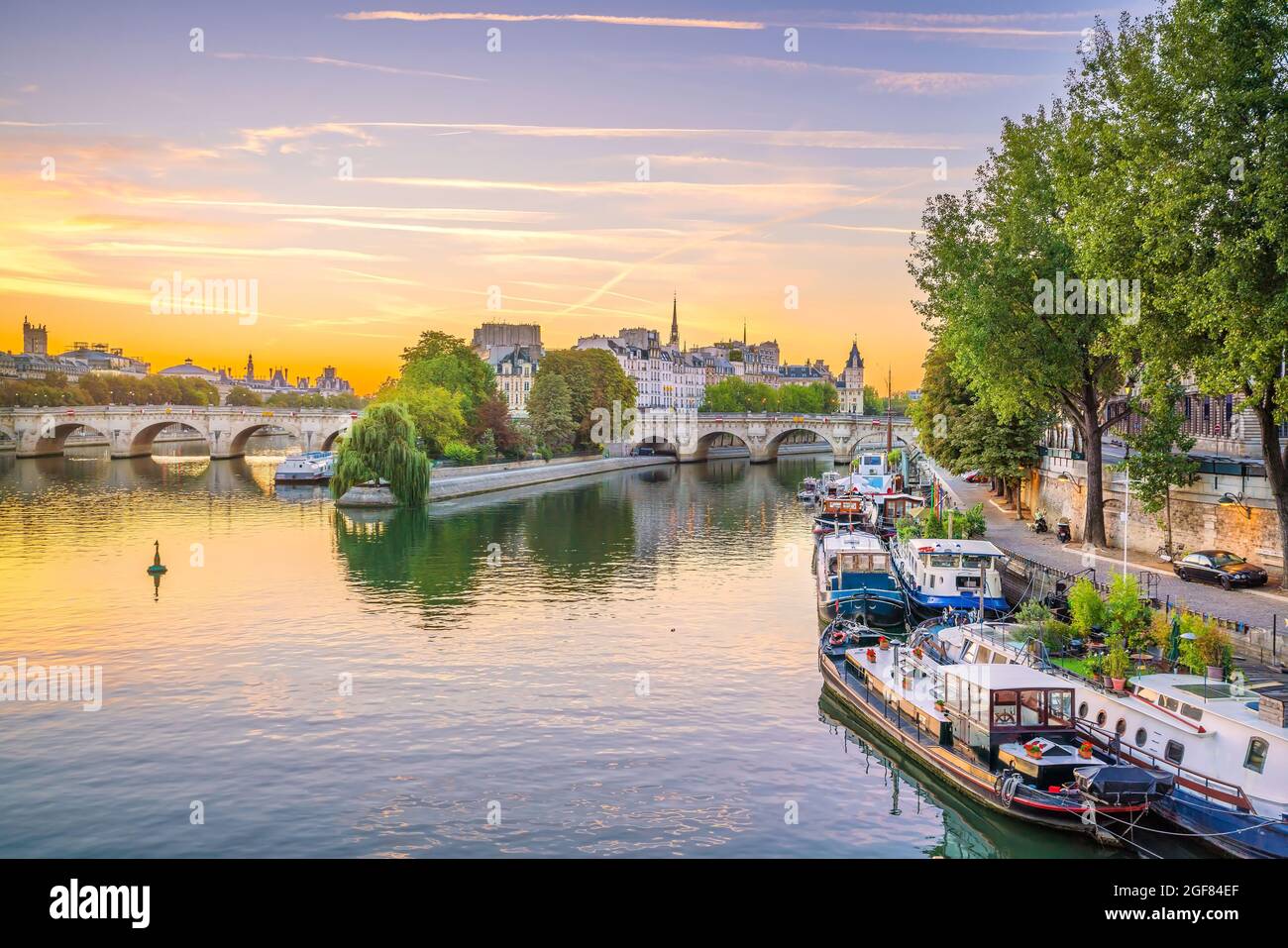 French Town On The Seine