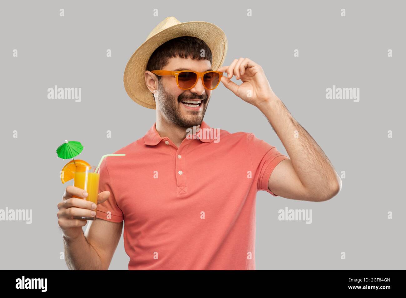Guy in orange hat hi-res stock photography and images - Alamy