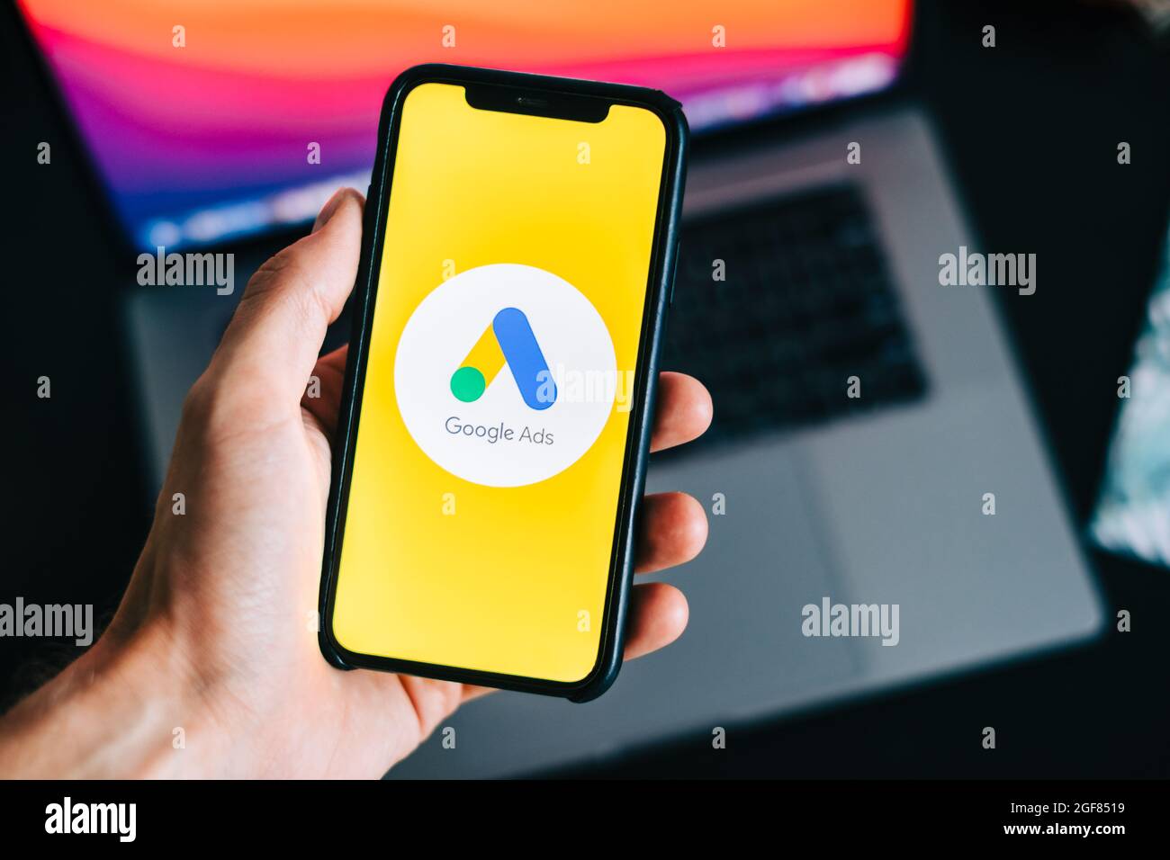 Google Ads logo on smartphone screen Stock Photo - Alamy