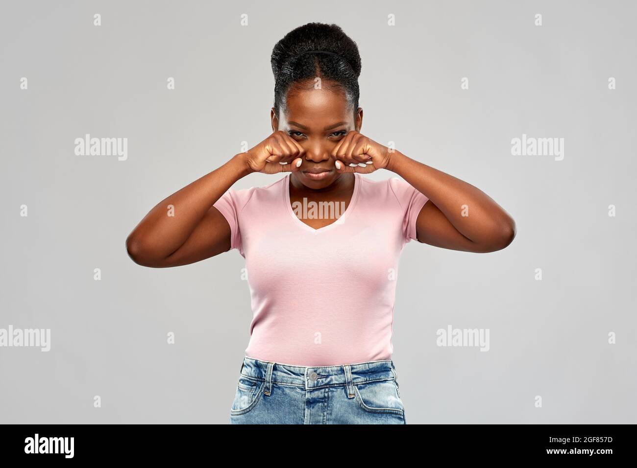 Tear gesture hi-res stock photography and images - Alamy