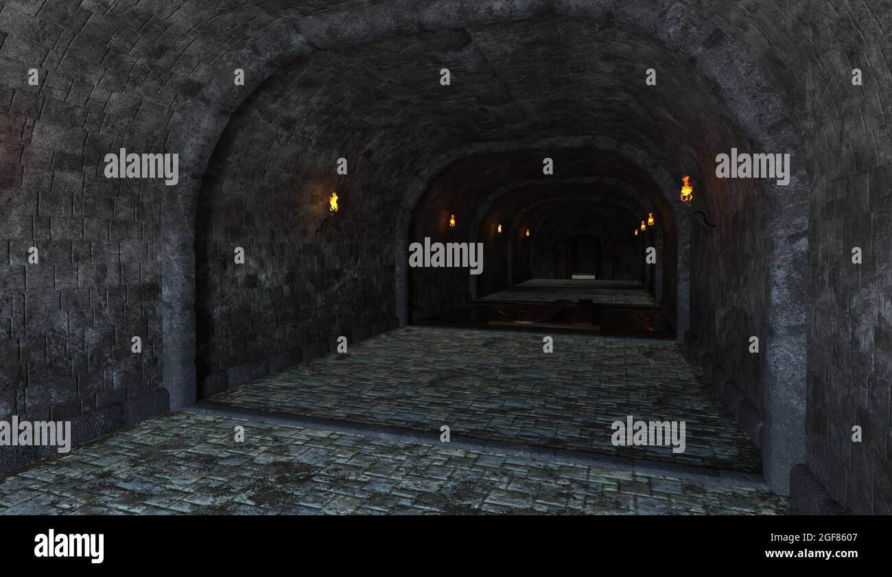 Medieval dungeon castle illustration hi-res stock photography and ...