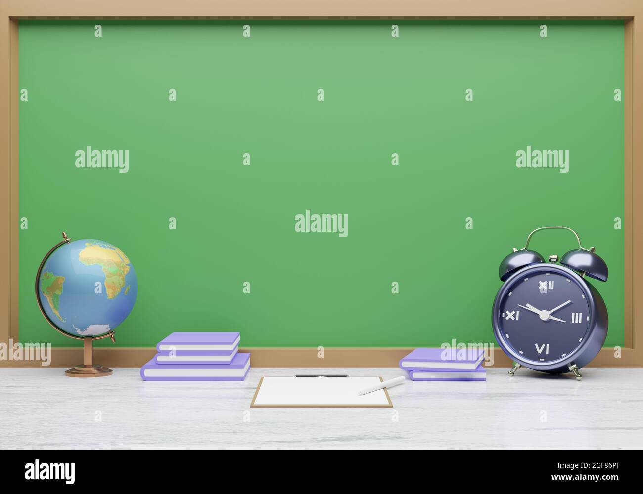 3d rendering realistic happy teacher's background Stock Photo - Alamy