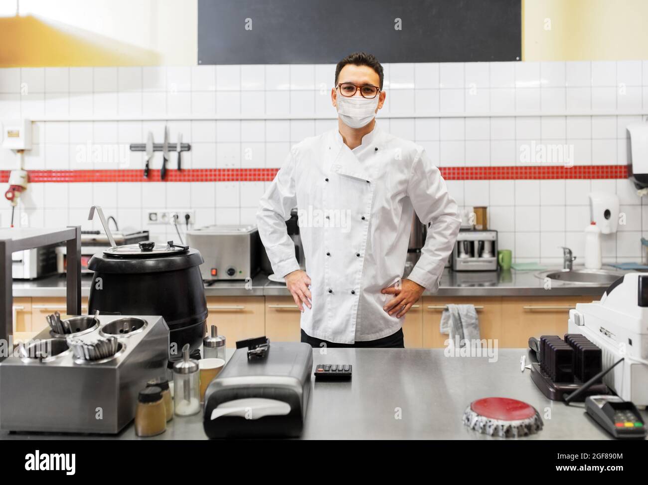 Restaurant mask hi-res stock photography and images - Alamy
