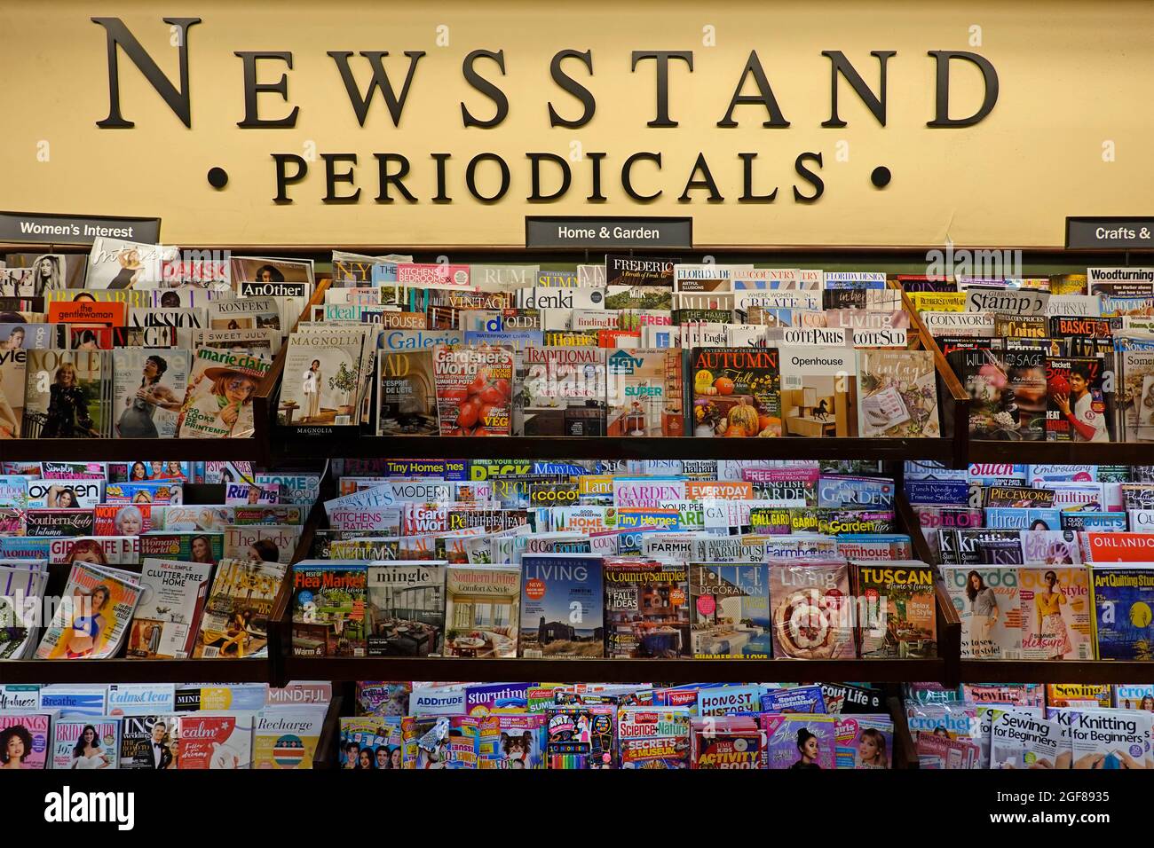 Magazine Rack At Barnes And Noble Bookstore In Park Slope Brooklyn Nyc