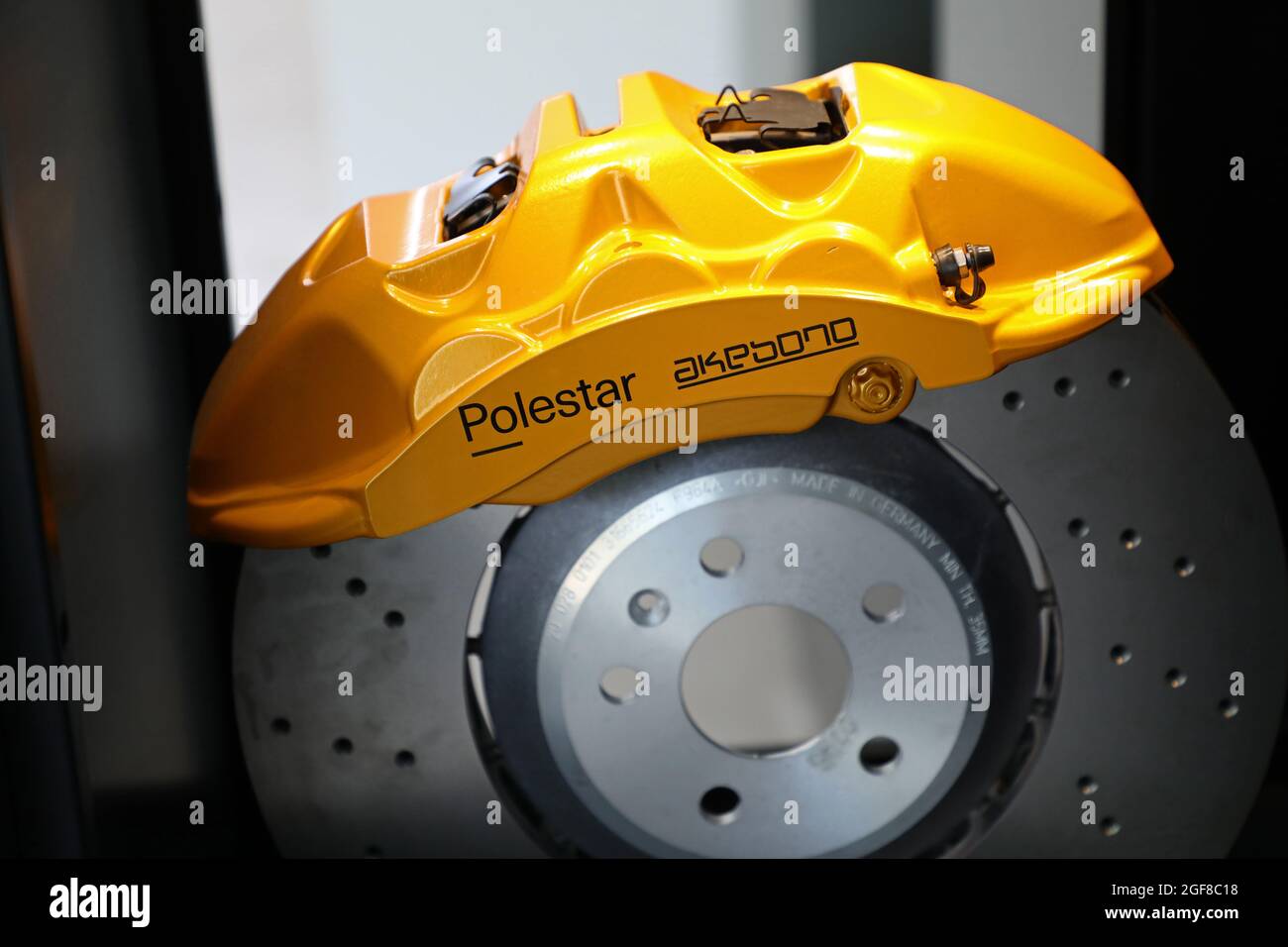 Breaks from Akebono Brake Industry Co., Ltd. at a Polestar store and ...