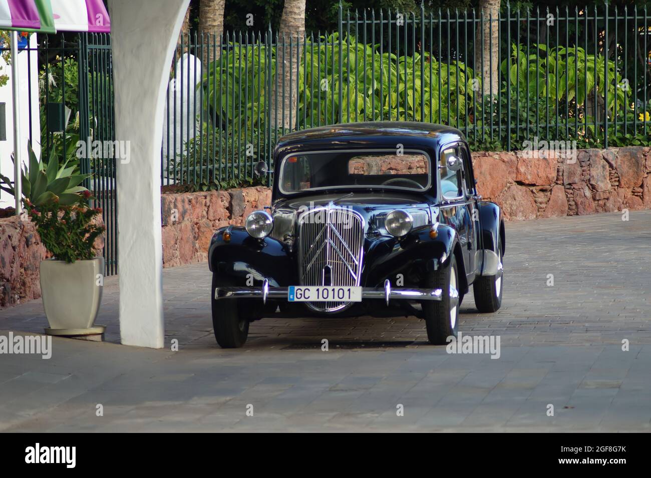 Black car - Canaray islands Stock Photo - Alamy