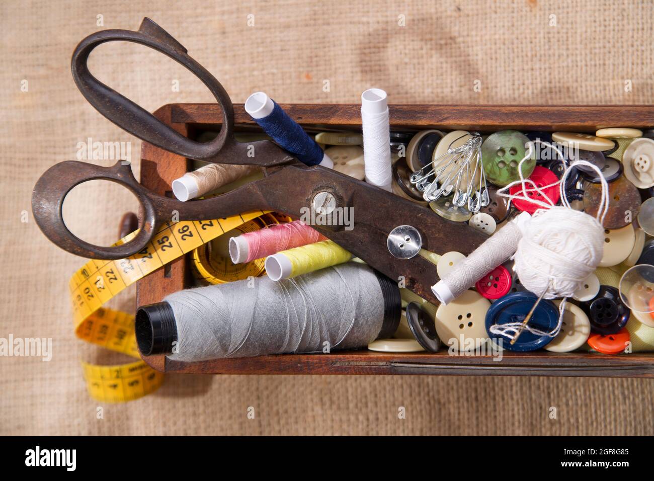 Basic facts and essential to the profession of the tailor Stock Photo ...