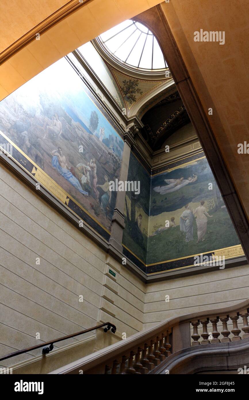 Museum of Fine Arts of Lyon, France Interior and exterior Stock Photo ...